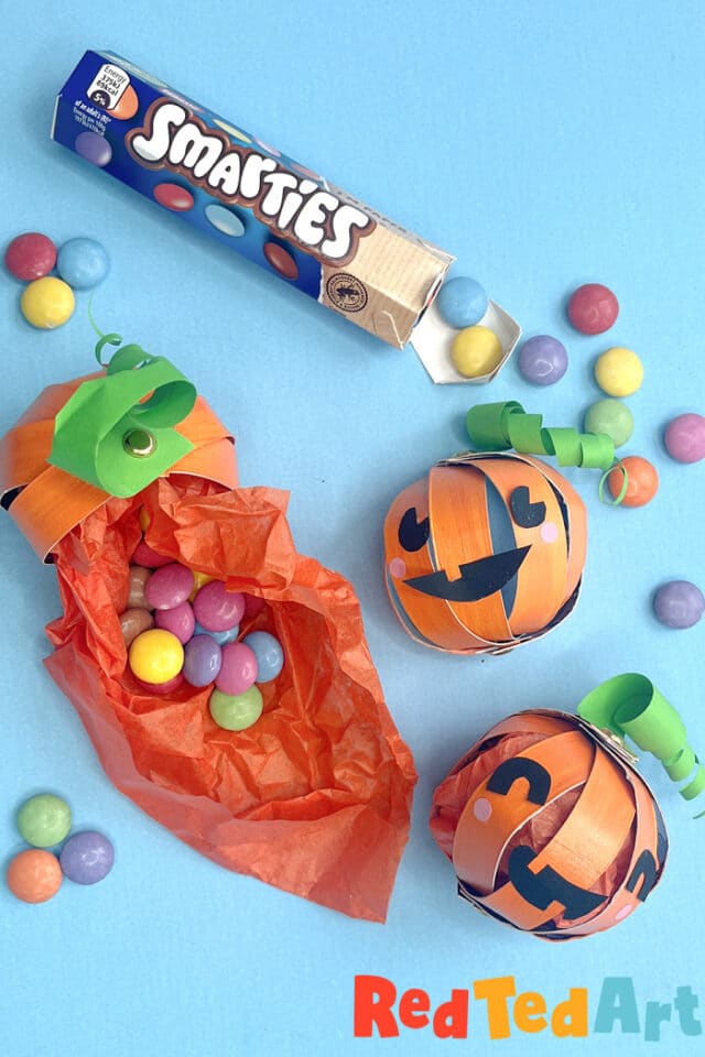 Easy DIY Pumpkin Box for Treats - Red Ted Art - Kids Crafts