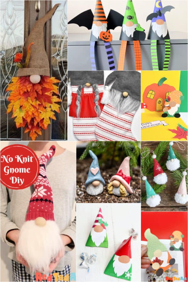 Fun with DIY Paper Easter Gnome Cones (free template!) - Red Ted Art ...