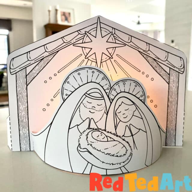 The Best Nativity Crafts for Kids & Preschoolers - Red Ted Art - Christmas
