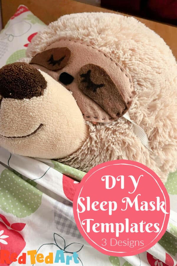 How to make a DIY Sleep Mask (incl. Templates) - Red Ted Art - Easy ...