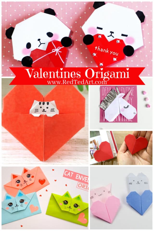 Adorable Valentines Origami Projects for Kids of all ages - Red Ted Art ...