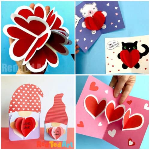 Top Valentines Crafts for Kids - Red Ted Art - Kids Crafts