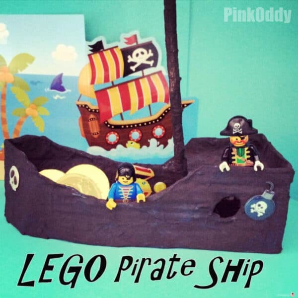 How to make a Pirate Ship from cardboard - easy craft! - Red Ted Art