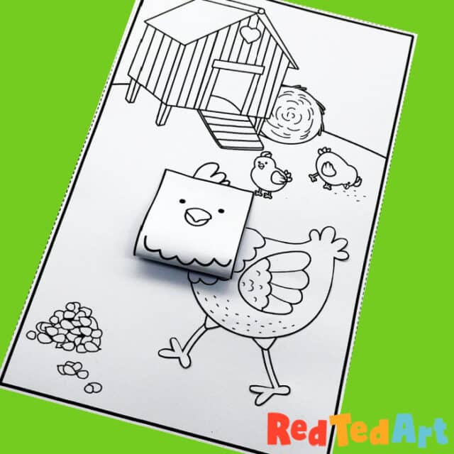 3d Easter Coloring Pages - Bunny, Chick & Lamb - Red Ted Art - Kids Crafts