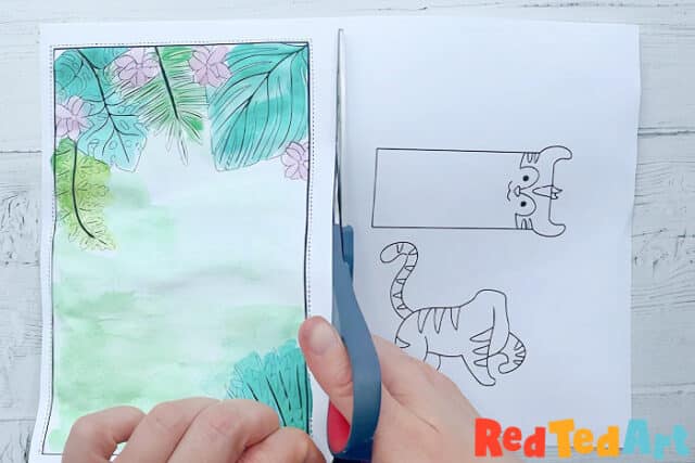 3d Jungle Animal Coloring Pages - Red Ted Art - Kids Crafts