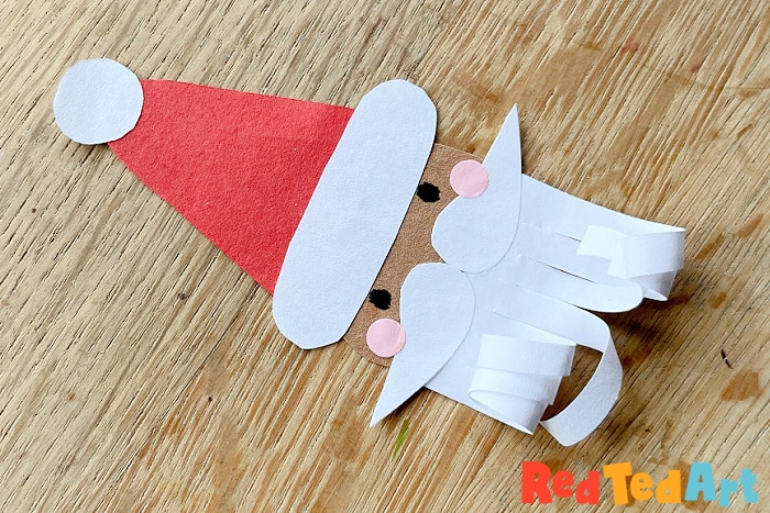 Santa Star Ornament Kids Crafts - Red Ted Art - Kids Crafts