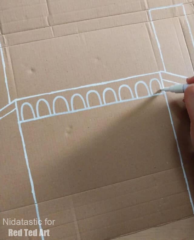 Cardboard Mosque Art Project & Play - Red Ted Art - Kids Crafts