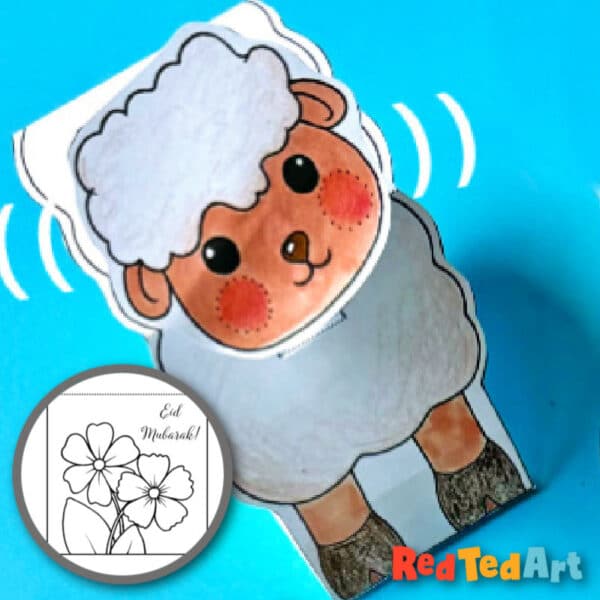 Eid ul Adha Sheep Craft with Printable - Red Ted Art - Kids Crafts