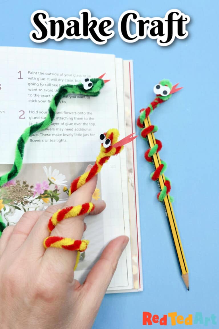 Pipe Cleaner Snake Craft - Year of the Snake 2025 - Red Ted Art - Kids ...