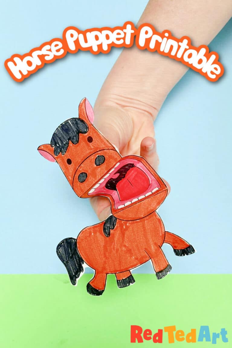 Chinese New Year 2026: Paper Horse Handpuppet Printable - Red Ted Art ...