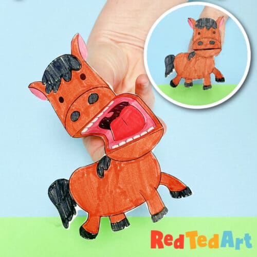 Easy Horse Headband Craft for Preschoolers - Red Ted Art - Kids Crafts