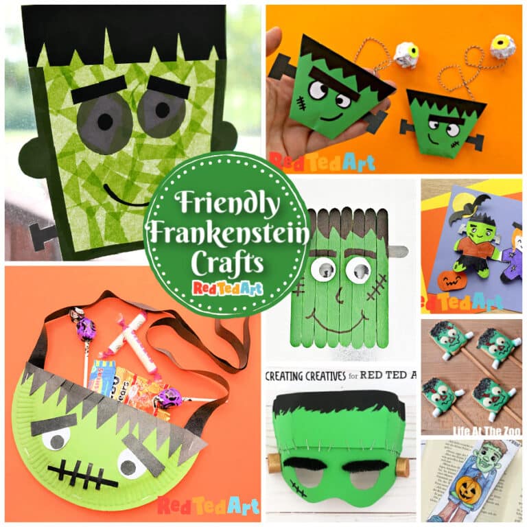 Fun Frankenstein Crafts Kids to Try Today - Red Ted Art - Kids Crafts