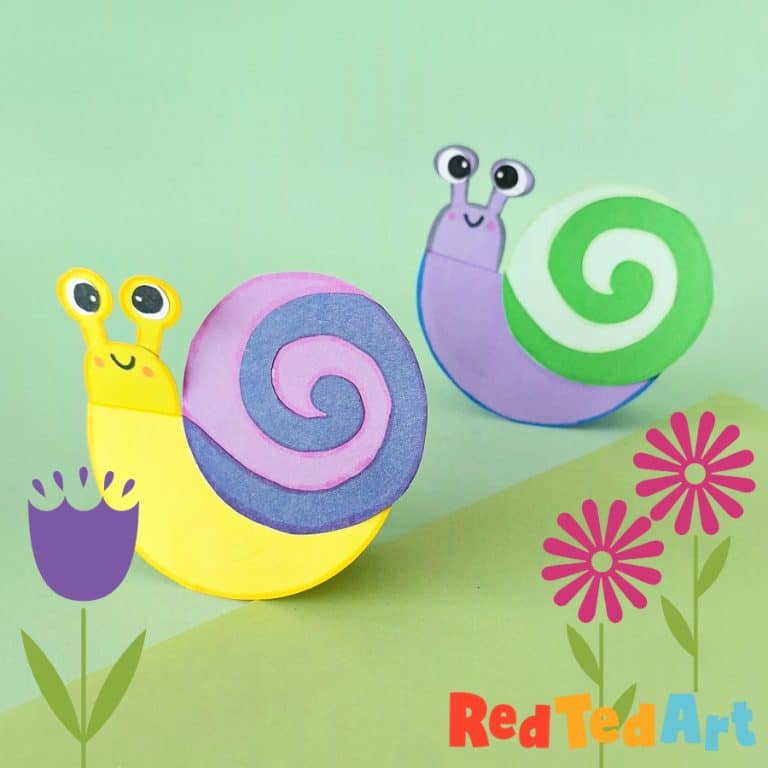 paper plate snail Archives - Red Ted Art - Kids Crafts