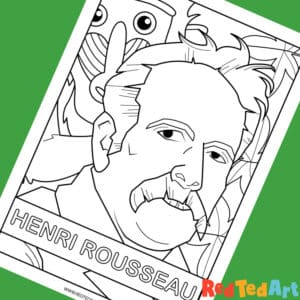 Famous Artist Coloring Pages - Red Ted Art - Kids Crafts