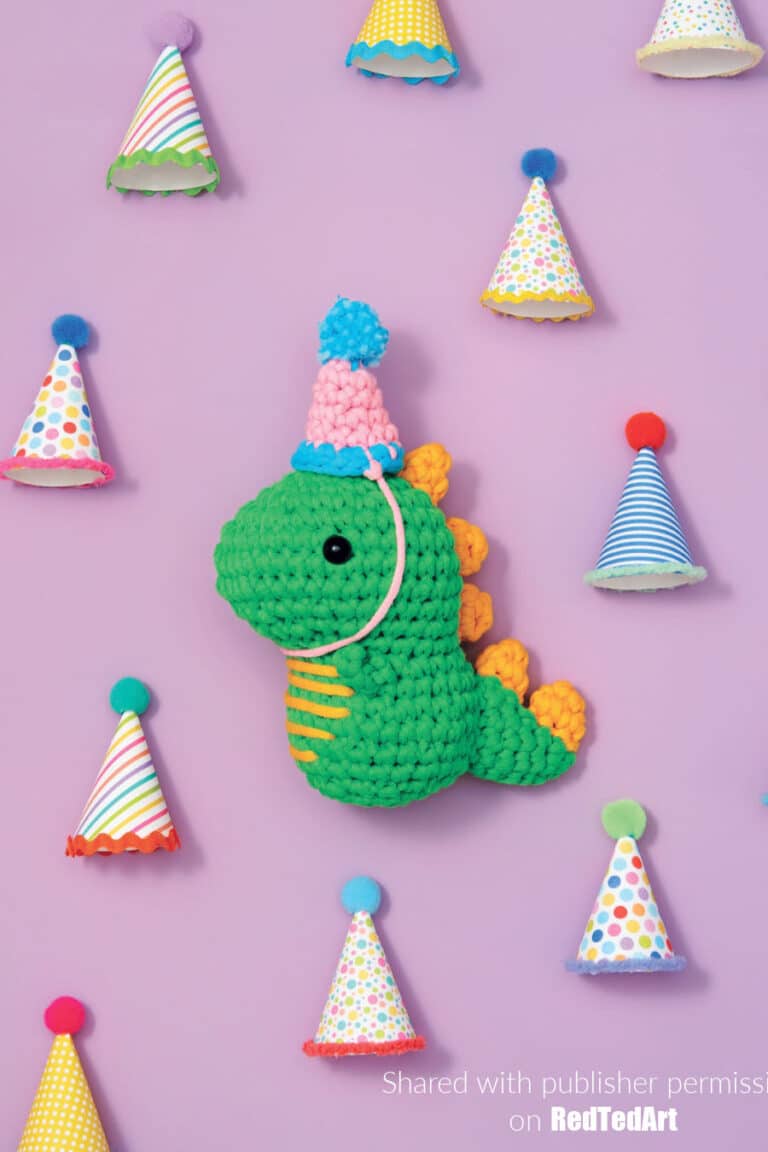 Amigurumi Dinosaur Crochet Pattern Woobles - Red Ted Art - Kids Crafts