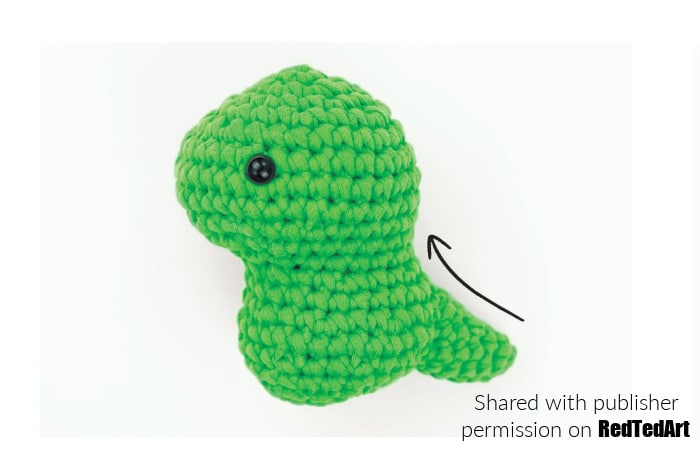 Amigurumi Dinosaur Crochet Pattern Woobles - Red Ted Art - Kids Crafts