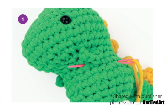 Amigurumi Dinosaur Crochet Pattern Woobles - Red Ted Art - Kids Crafts