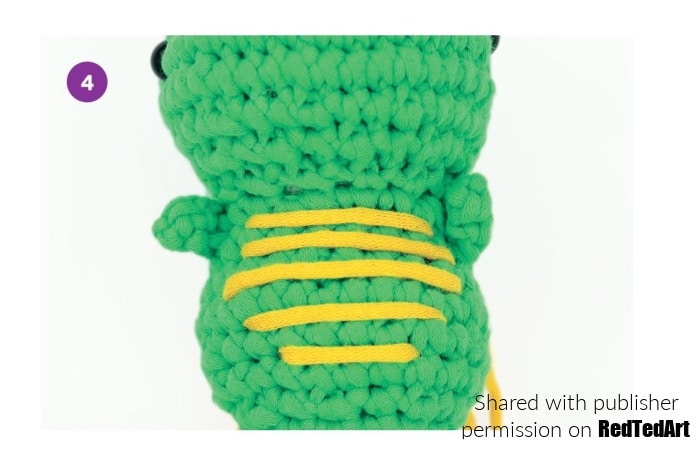 Amigurumi Dinosaur Crochet Pattern Woobles - Red Ted Art - Kids Crafts