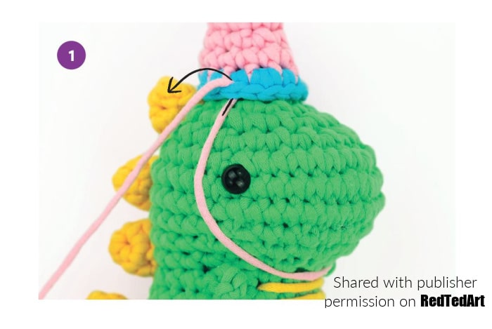 Amigurumi Dinosaur Crochet Pattern Woobles - Red Ted Art - Kids Crafts