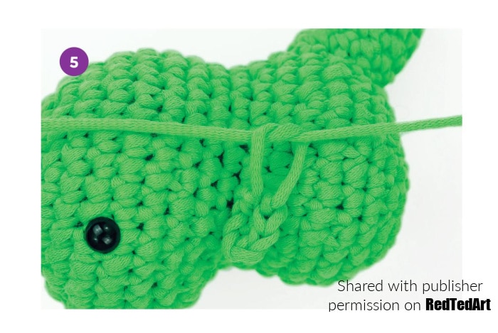Amigurumi Dinosaur Crochet Pattern Woobles - Red Ted Art - Kids Crafts