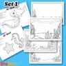 3d Ocean Coloring Pages - Red Ted Art - Kids Crafts