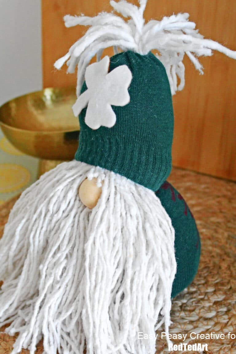DIY Sock Gnome for St Patrick's Day! - Red Ted Art - Kids Crafts