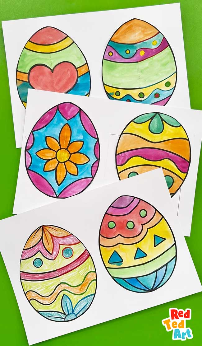 6 in 1 Easter Egg Printable Activities for Preschoolers - Red Ted Art ...