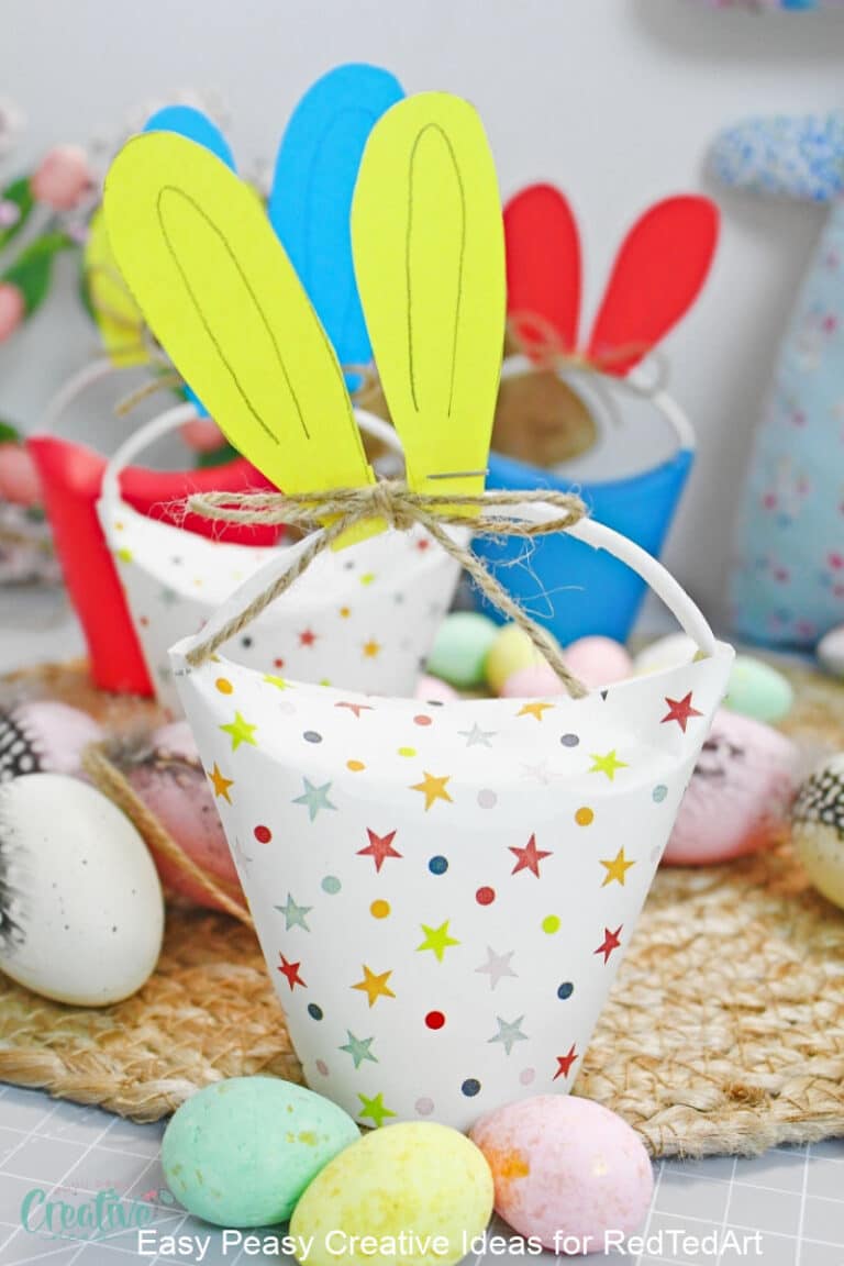 Cute and Easy Paper Cup Baskets for Easter - Red Ted Art - Kids Crafts