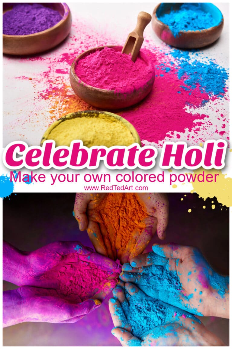 How to make colored powder for Holi celebrations - Red Ted Art - Kids ...
