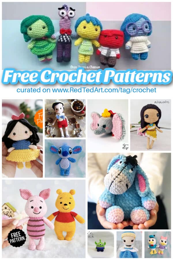 Most Popular Free Disney Crochet Patterns - Red Ted Art