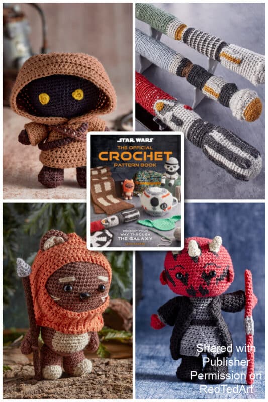 Star Wars Crochet Hat Grogu - Red Ted Art - Kids Crafts