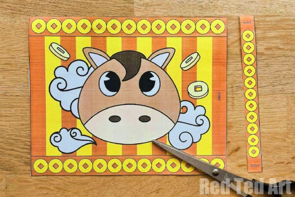 Year of the Horse Craft - Paper Lanterns - Red Ted Art - Kids Crafts