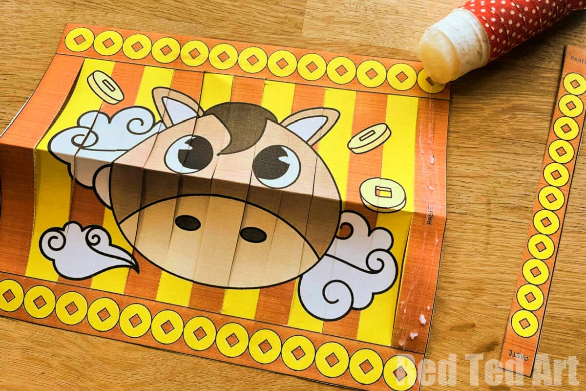 Year of the Horse Craft - Paper Lanterns - Red Ted Art - Kids Crafts