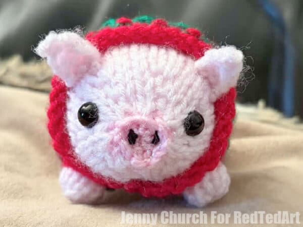 Free Pigs in Blanket Knitting Pattern - Red Ted Art - Kids Crafts