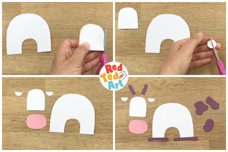 Cow Bookmark with Tassel for Kids - Red Ted Art - Kids Crafts