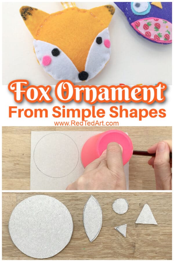 How to Sew a Felt Fox Ornament - Red Ted Art - Kids Crafts