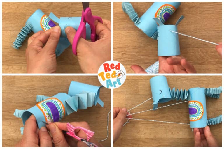 Easy Toilet Roll Llama Puppets for Kids - Red Ted Art - Kids Crafts