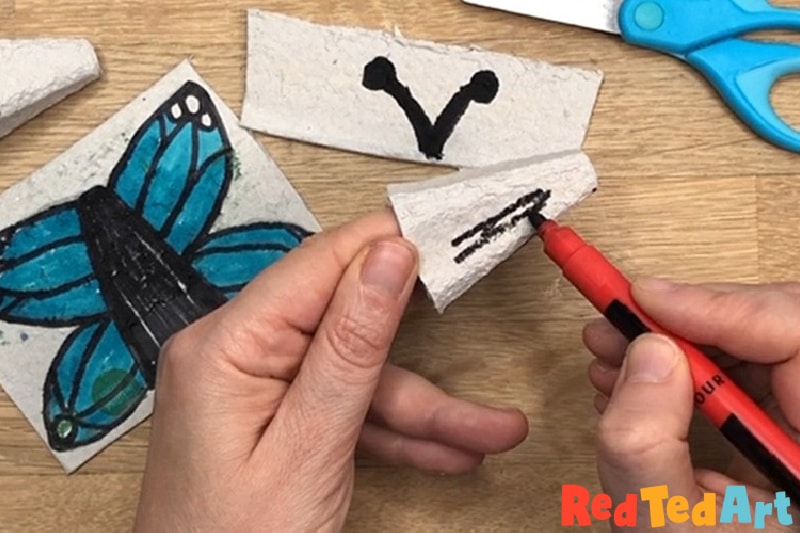 Egg Carton Butterfly Craft - Red Ted Art - Kids Crafts
