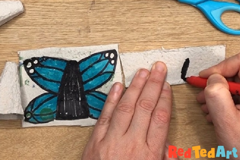 Egg Carton Butterfly Craft - Red Ted Art - Kids Crafts