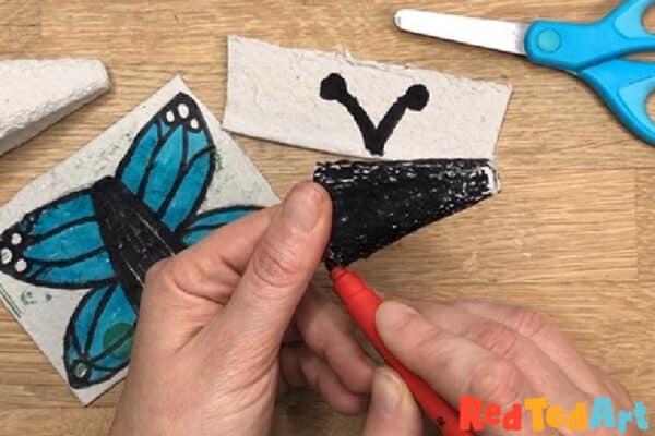 Egg Carton Butterfly Craft - Red Ted Art - Kids Crafts