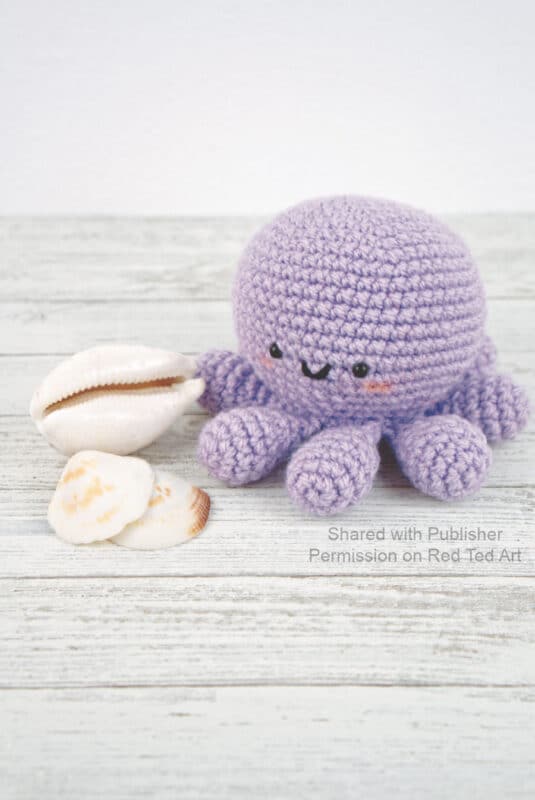 Free Amigurumi Crochet Octopus Pattern No Sew - Red Ted Art - Kids Crafts