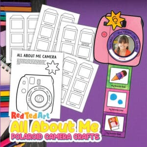 All About Me Camera Activity for Back to School - Red Ted Art - Kids Crafts
